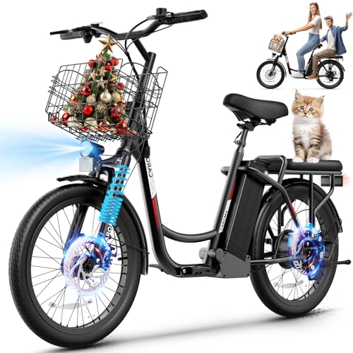 Caroma Peak 560W Electric Scooters with Seat,Step Thru Electric Bicycle ...