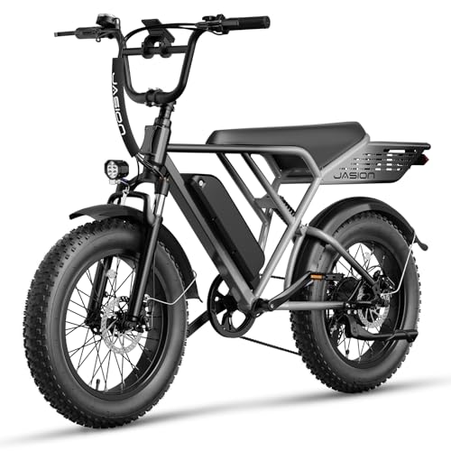 Jasion RetroVolt Electric Bike for Adults, [1200W Peak Upgrade Motor ...