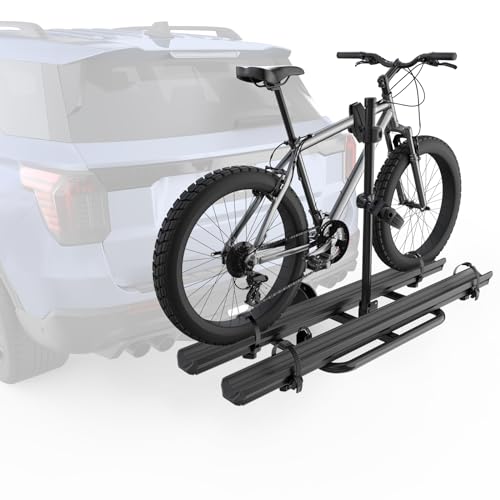 KUIPERAUTO Aluminum 2 EBikes Rack Foldable 2'' Hitch Mounted Carrier ...